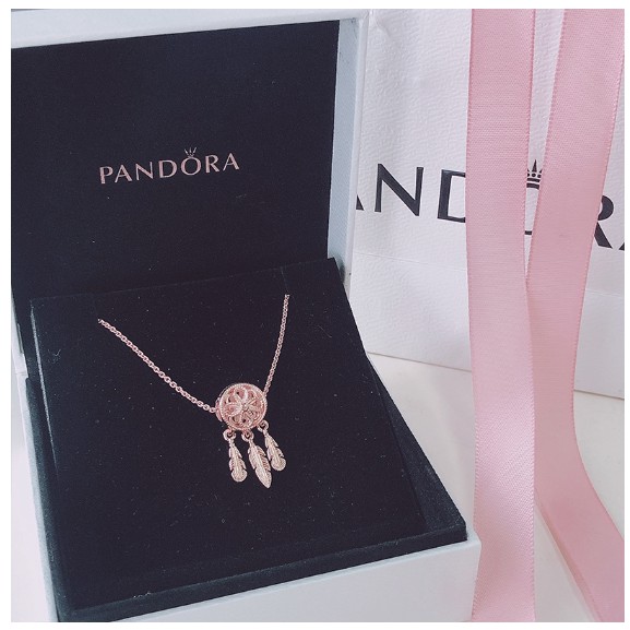 Pandora necklace s925 sterling silver rose gold Pandora Classic Elegant ...