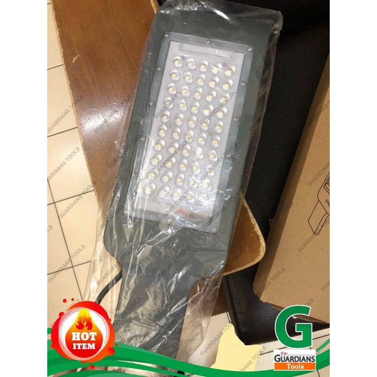 (แบบต่อไฟบ้าน) โคมไฟถนน LED Electric Street Light Outdoor 50W ...