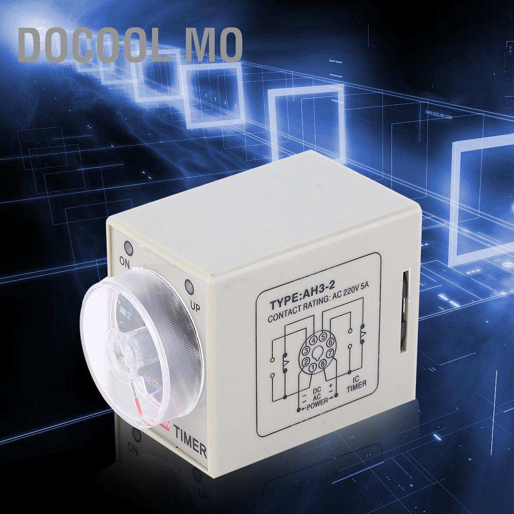 Docool Mo AH3-2 Time Relay Mini Delay Controller Timer AC 220V for ...