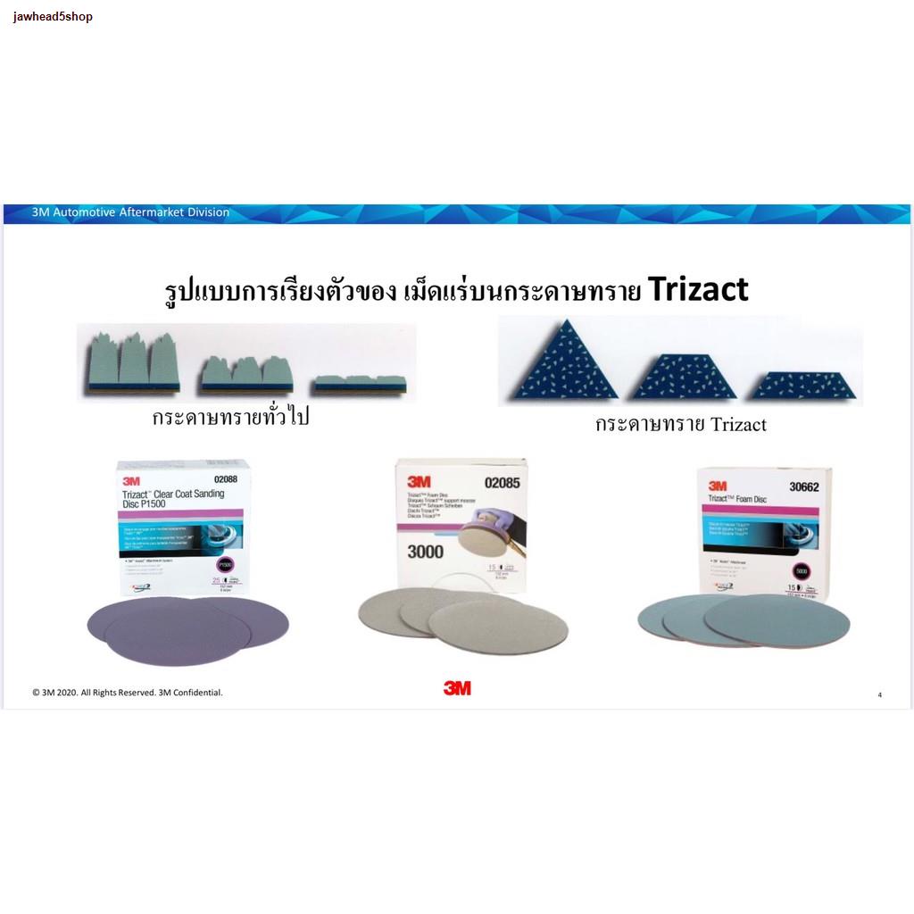 สินค้าสปอต. จัดส่งจากกรุงเทพ(x1 กล่อง) 3M Trizact Foam Disc 3" กระดาษ ...