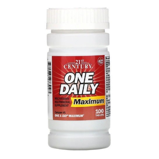 วิตามินรวม 21st Century One Daily Maximum 100 Tablets - anastasia.star ...