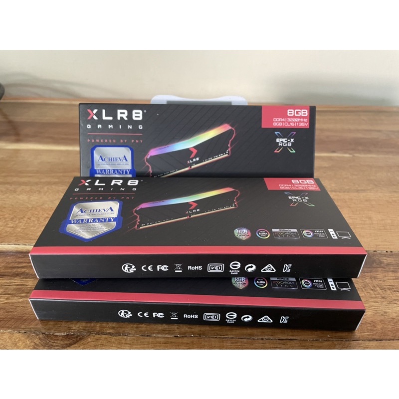 โปรแรง1.1️RAM PNY ใหม่️16GB (8GBx2) 3200MHz DDR4 RAM PC (แรมพีซี) PNY XLR8 EPIC-X RGB GAMING ...