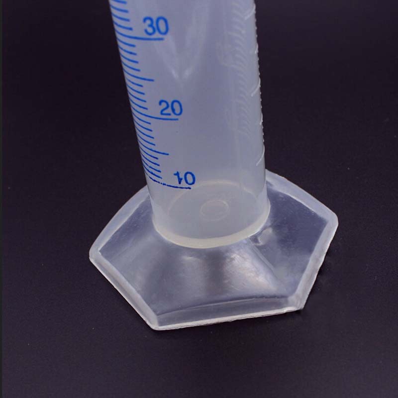 Measuring Cylinder Plastic Graduated Laboratory Lab Test Container Tube ...