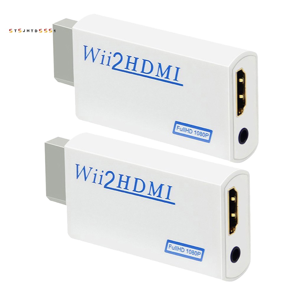 อะแดปเตอร์แปลง Hdmi สําหรับ Wii , Full Hd 1080 P Wii 2 Hdmi 3 . 5 มม ...