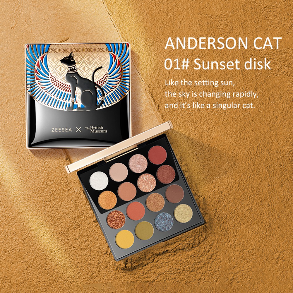 ZEESEA アイシャドウ New 16 Colors Egypt Eyeshadow Palette Holographic Shiny ...