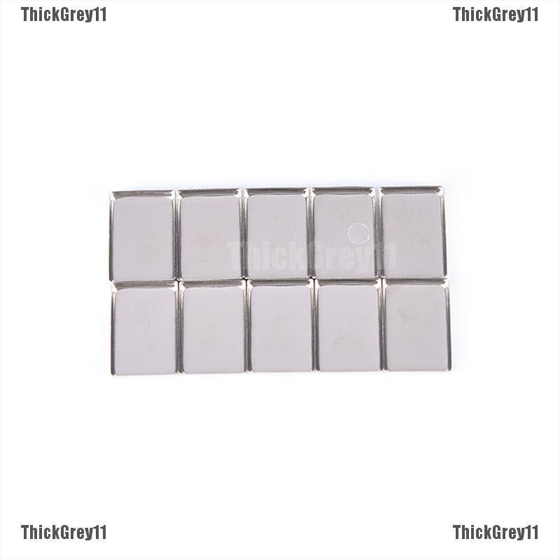 thgr 10/30 ชิ้นถาดเปล่าทรงสี่เหลี่ยมผืนผ้าสําหรับใส่อายแชโดว์ ...