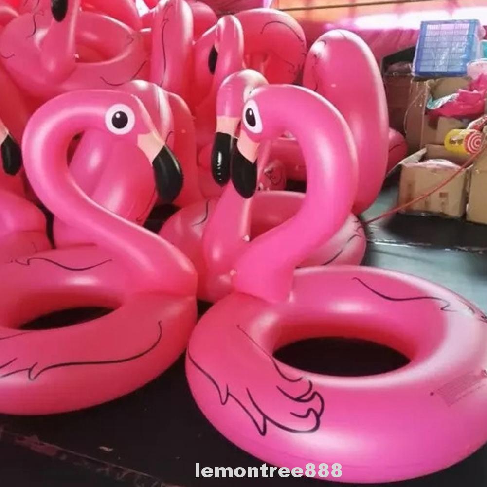 Inflatable Giant Flamingo Shaped Swimming Pool Float Raft Ring ...