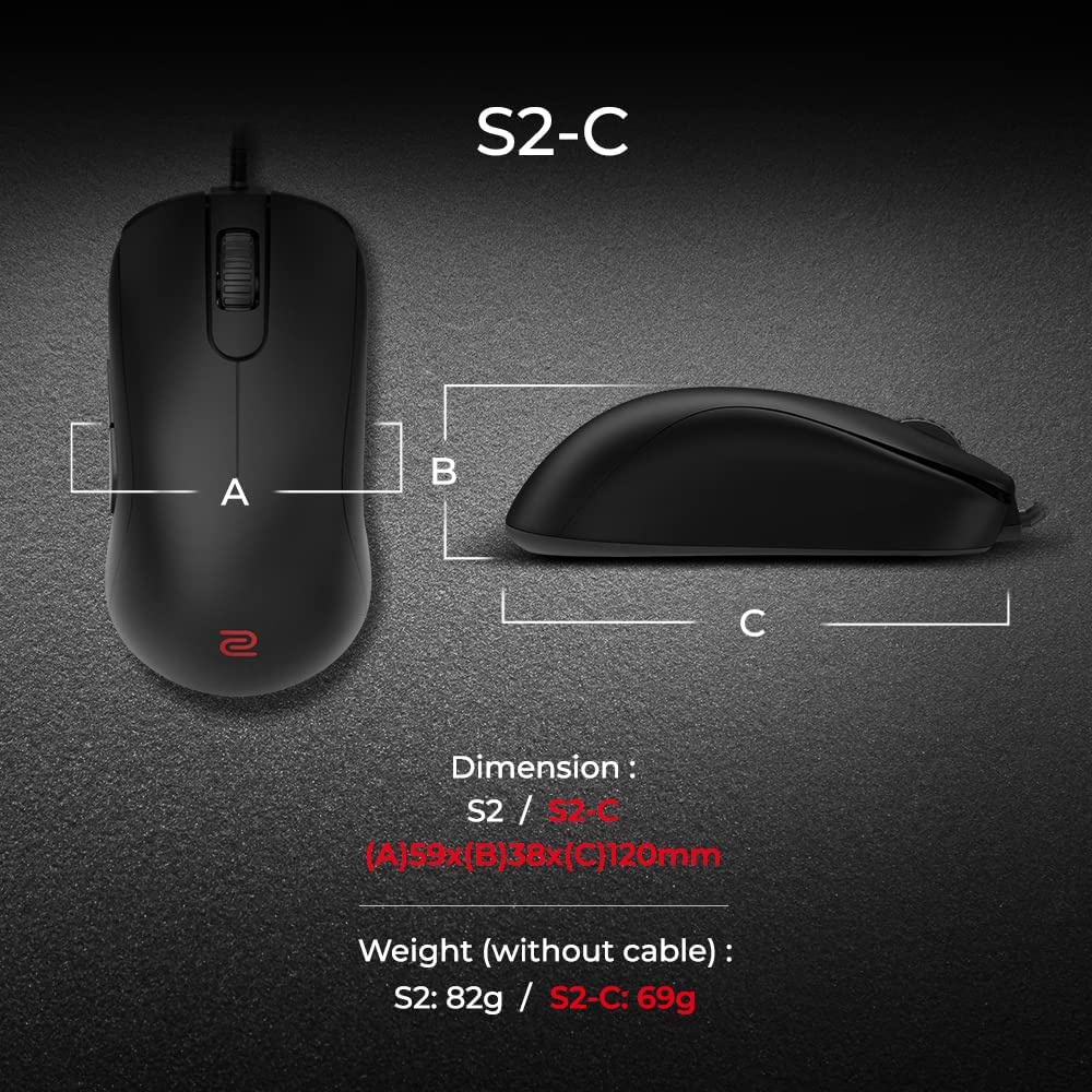 ZOWIE S1-C S2-C Symmetrical eSports Gaming Mouse BenQ เมาส์ เกมมิ่ง สำหรับเล่นเกม - mediazcom ...