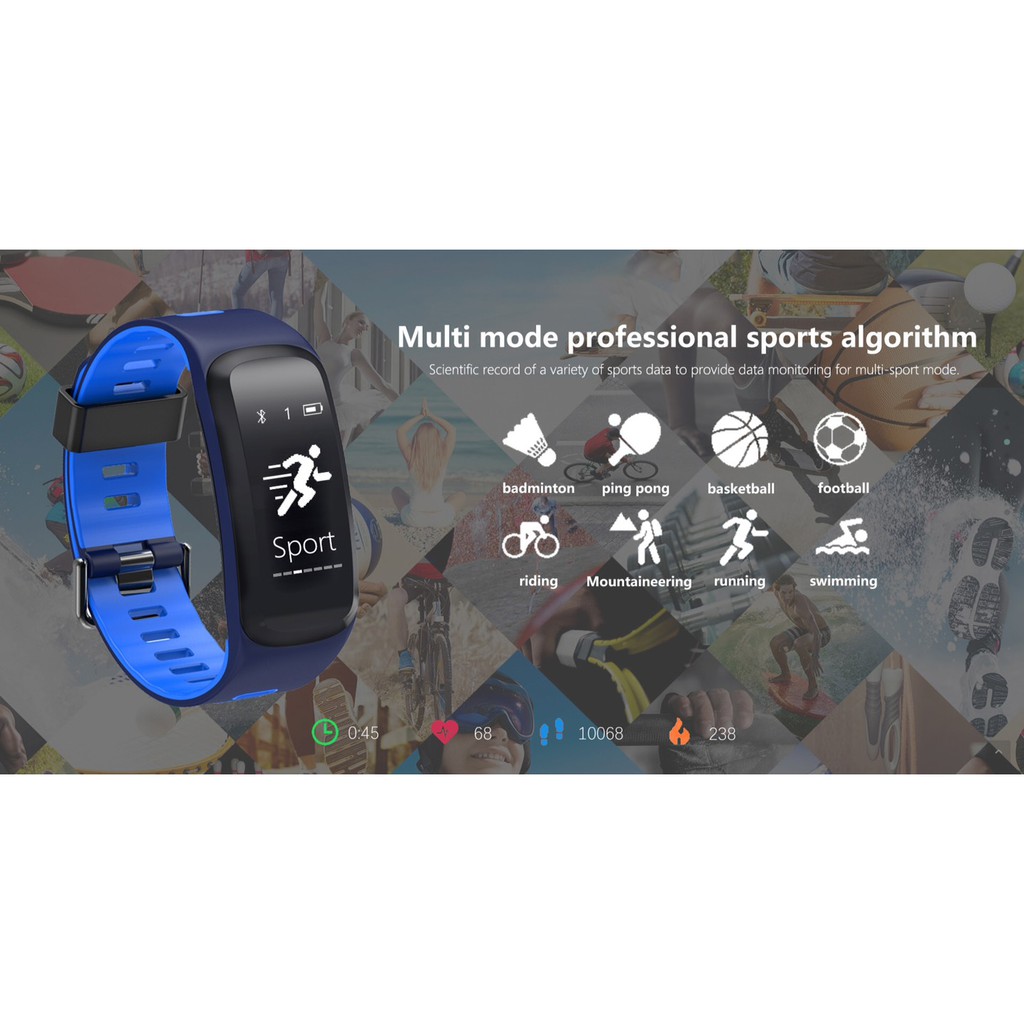 Smart Watch F4 นาฬิกาอัจฉริยะ นาฬิกาออกกำลังกาย กีฬา ปั่นจักรยาน ว่าย ...