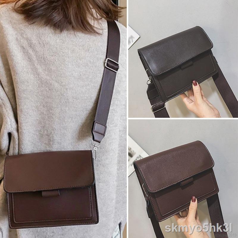 Casual Retro Matte Shoulder Strap Shoulder Slung Small Square Bag ...