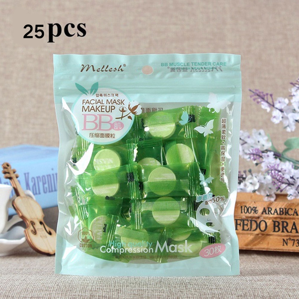 30/Women Compressed Facial Face Mask Sheet Paper DIY Natural Skin Care ...