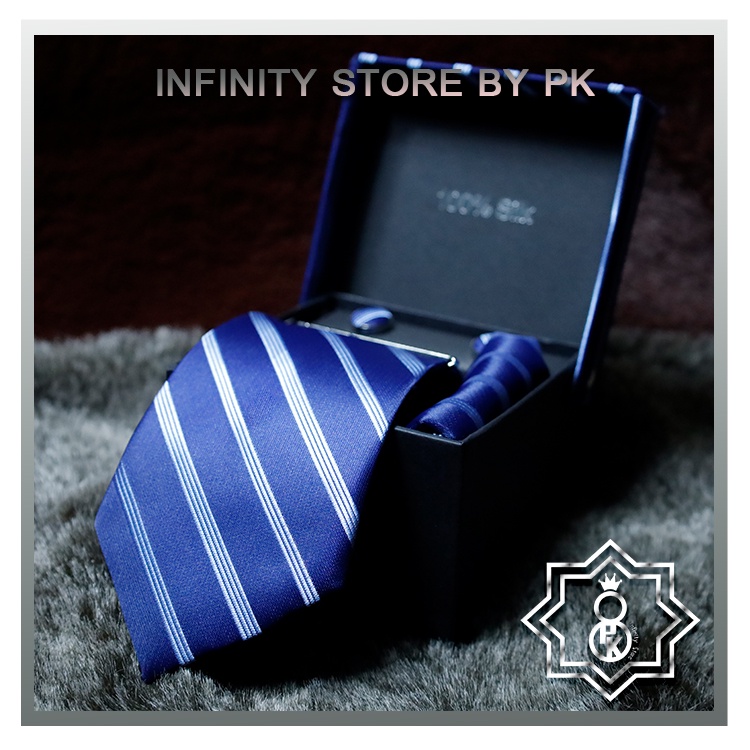 เซ็ตเนคไท NECKTIE Handmade 100 ลายทาง SILK 100 SAM WELL แบบผูก ของขวัญ ...