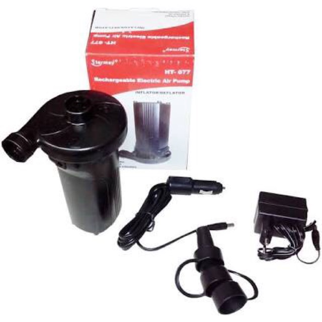 Rechargeable Electric Air Pump Stermay HT-677 เครื่องสูบลมไฟฟ้า ระบบ ...