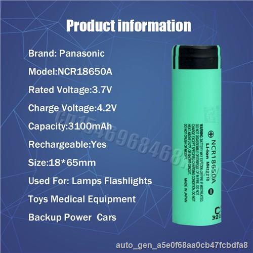 1pcs al Panasonic 18650 Nc650a 3.7v 3100mah Rechargeable Lithium ...