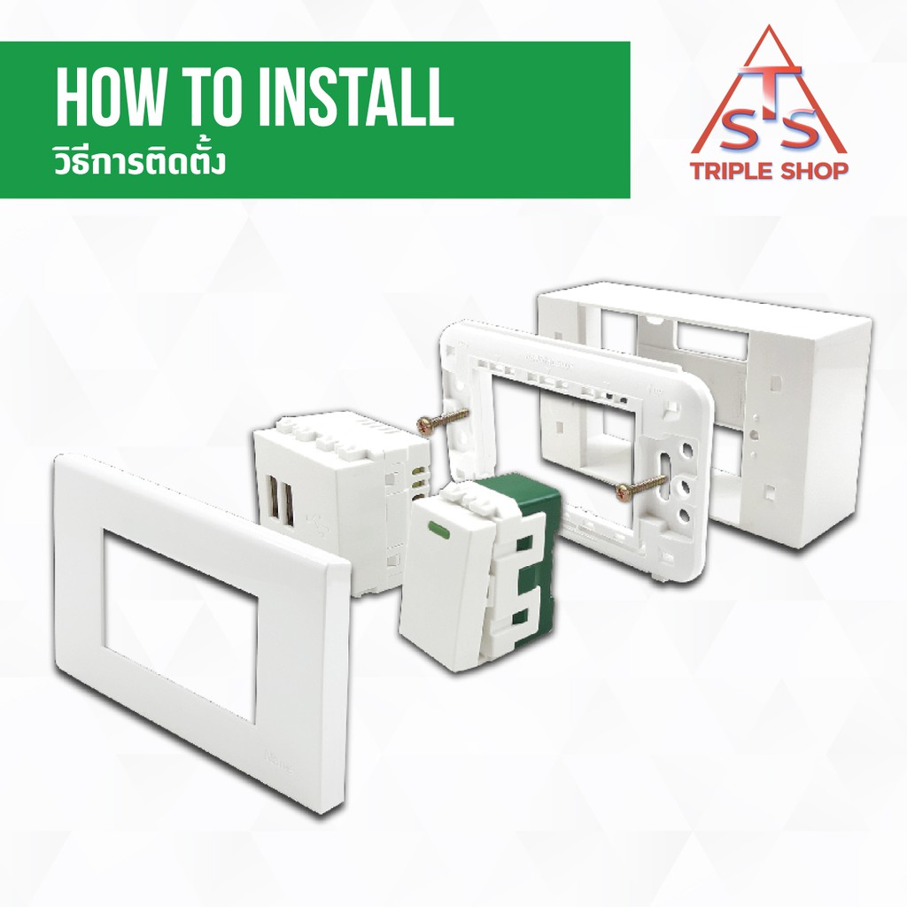 NANO เต้ารับคอมพิวเตอร์ เต้ารับแลน สายแลน (LAN) CAT6 - triplesolution - ThaiPick