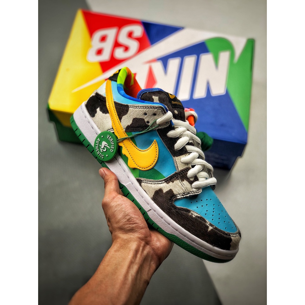 Nike Dunk Low Ben Jerrys Edition SB Milk Ice Cream Low Top รองเท้าผ้าใบ ...