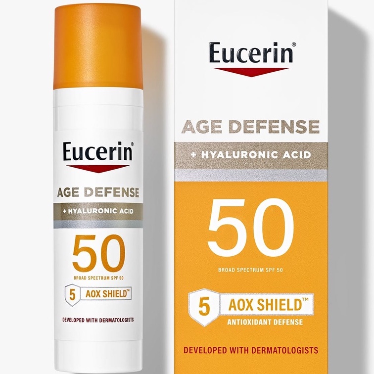 นำเข้าจาก USA Eucerin age defense Hyaluronic acid sun screen lotion ...