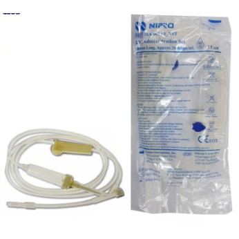 Exp: 2025-11-30 สายน้ำเกลือ IV Set Nipro 20 Drops i.v.Administration ...