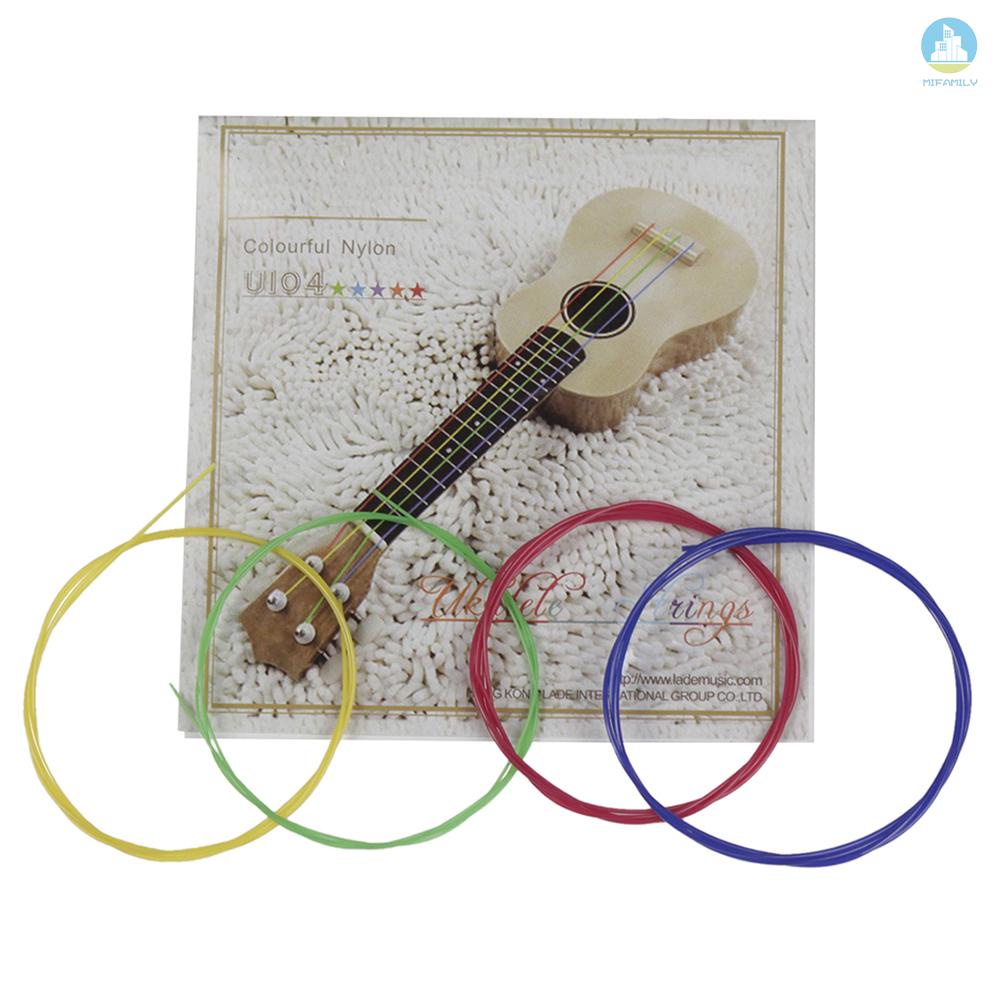 NEW Muslady Colorful Ukulele Ukelele Uke Strings Nylon Material, 4pcs ...