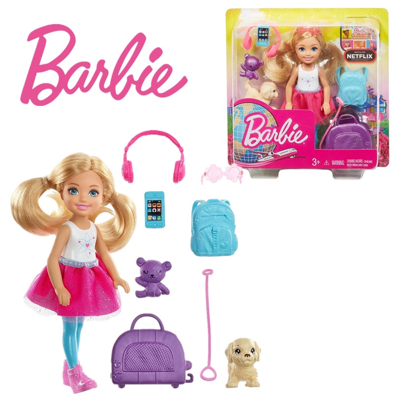 Barbie Travel Chelsea Doll and A Travel-Themed Set Kawaii Baby Girl ...