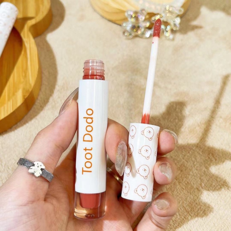 Toot Dodo stupid bear lip glaze is not easy to fade summer glass mirror ...