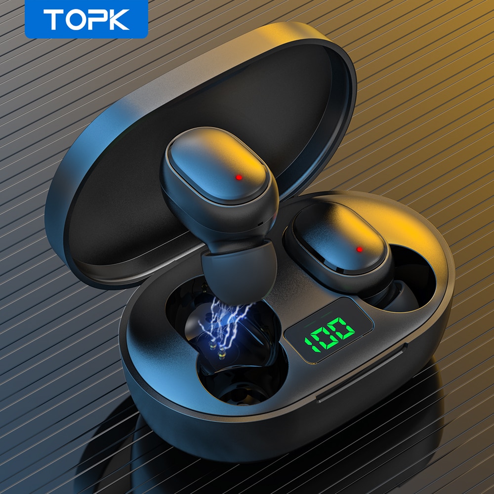 TOPK-auriculares TWS inalámbricos por Bluetooth, cascos con pantalla ...