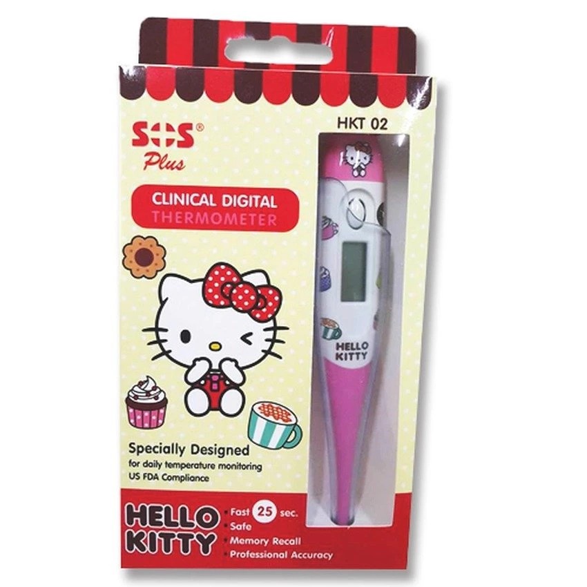 SOS Plus Clinical Digital Thermometer Hello Kitty เอสโอเอส พลัส ...