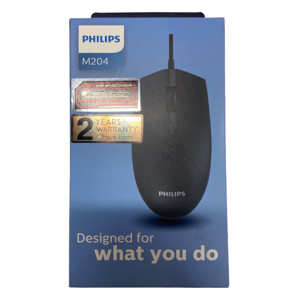 เม้าส์ Philips M204 Wired Mouse USB มีสาย คุณภาพดี - arepornpitsdan ...