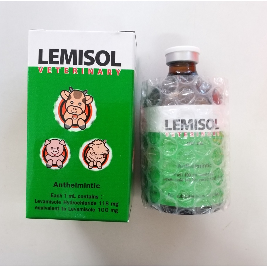 LEMISOL เลมิโซล ถ่ายพยาธิ แพะ แกะ สุกร วัว 100 ml - moomakakai2 - ThaiPick