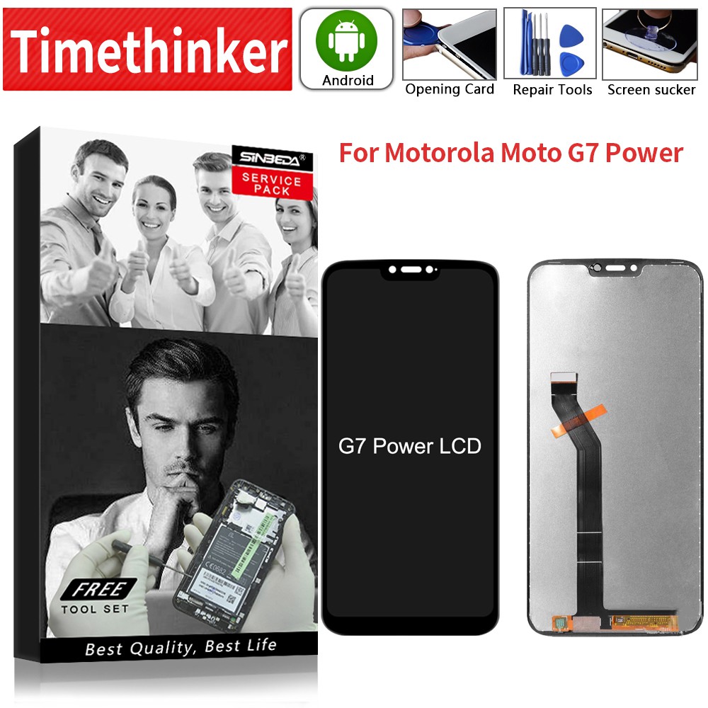 6.2 "Untuk For Motorola Moto G7 Power LCD Display Digitizer Touch ...