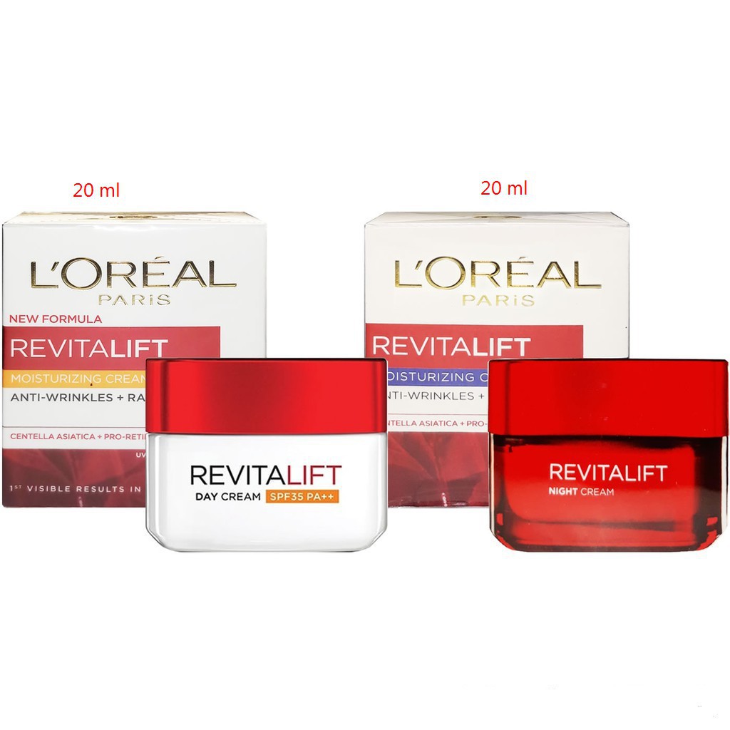 L'Oreal Paris Revitalift MOISTURIZING CREAM Day SPF35PA++ / Cream Night ...