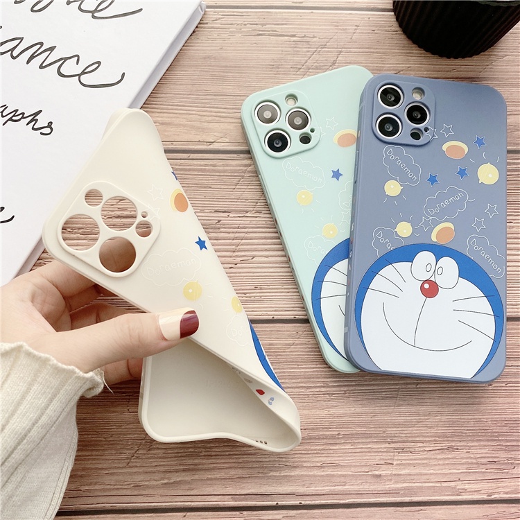 7 colors Lovely Jingle cat Doraemon Case iphone Side pattern soft case ...