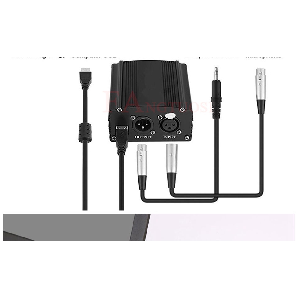ไมโครโฟน Phantom Power Xlr สายเคเบิ้ลสตูดิโอสําหรับ Phantom - fczf2016 ...