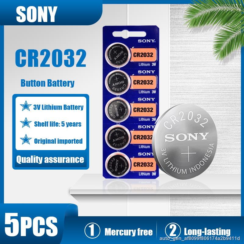5pcs al Sony 3v Cr2032 Cr 2032 Dl2032 Ecr2032 5004lc Kcr2032 Br2032 ...