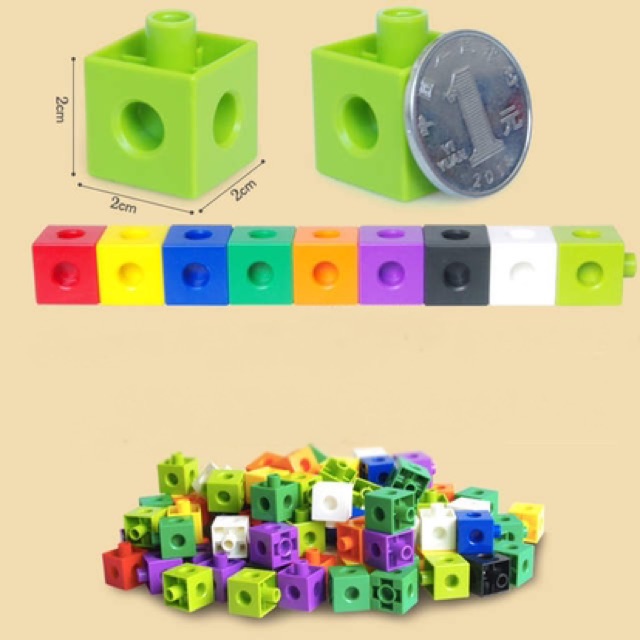 **พร้อมส่ง**Snap Cube / Linking Cube ของเล่นเสริมทักษะคณิตศาสตร์ Stem ...