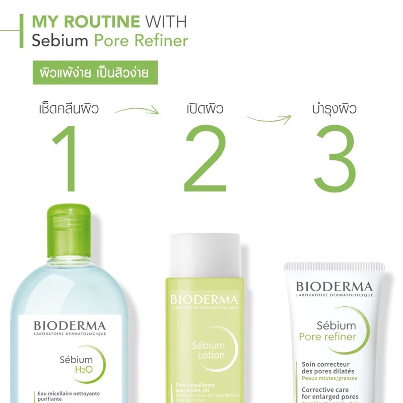 เทสต็อก Bioderma Pore Refiner Sebium ไบโอเดอร์มา Primer กระชับรูขุมขน ...