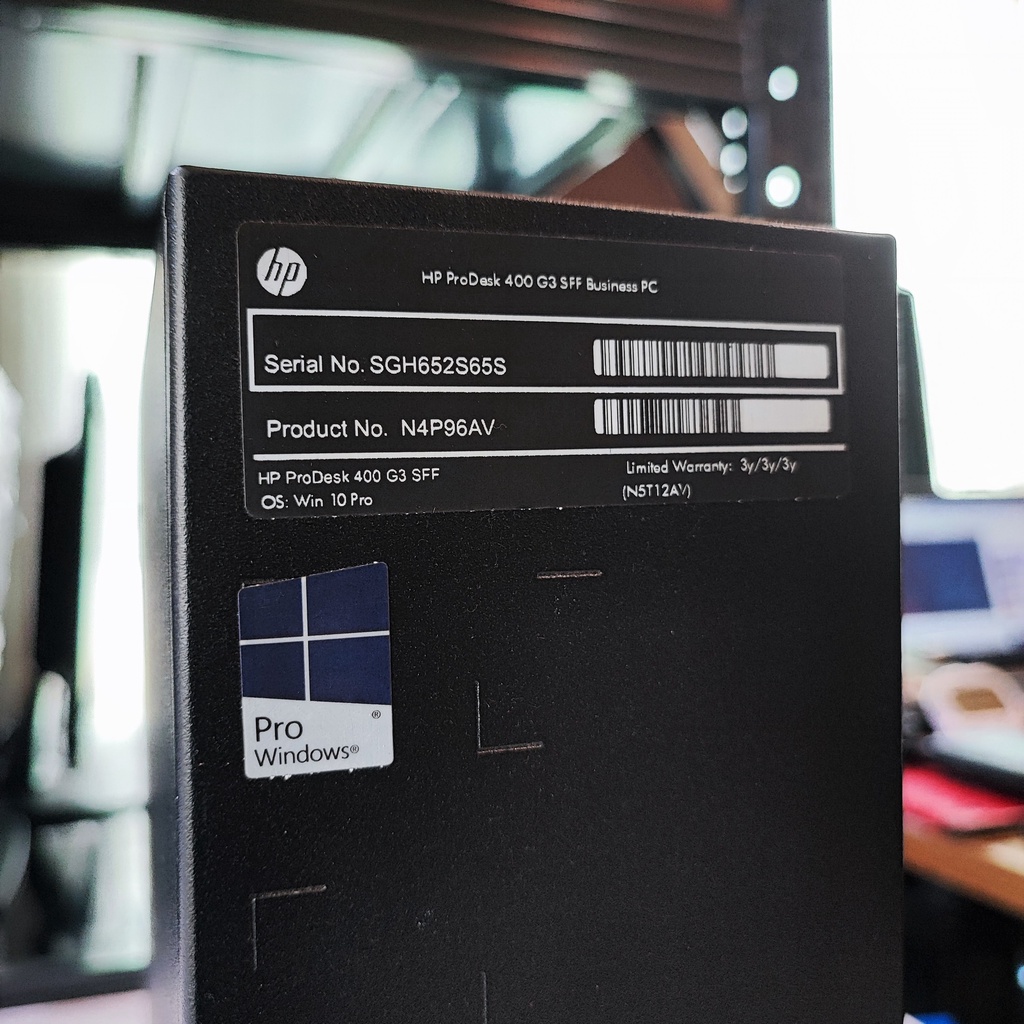 คอมพิวเตอร์ HP ProDesk - CPU Core i5-65003.40GHz SSD 128256512 GB ฟรี ...