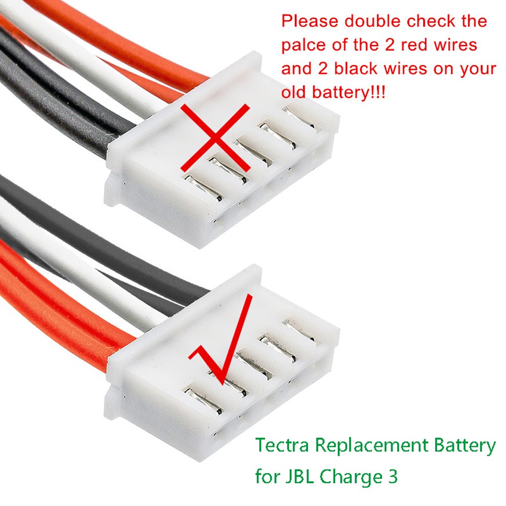 Tectra Battery 6200mAh for JBL Charge 3 GSP1029102A Polymer replacement ...