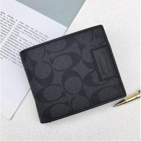 Coach boys short clip coach C pattern boys short wallet COACH 74736 ...