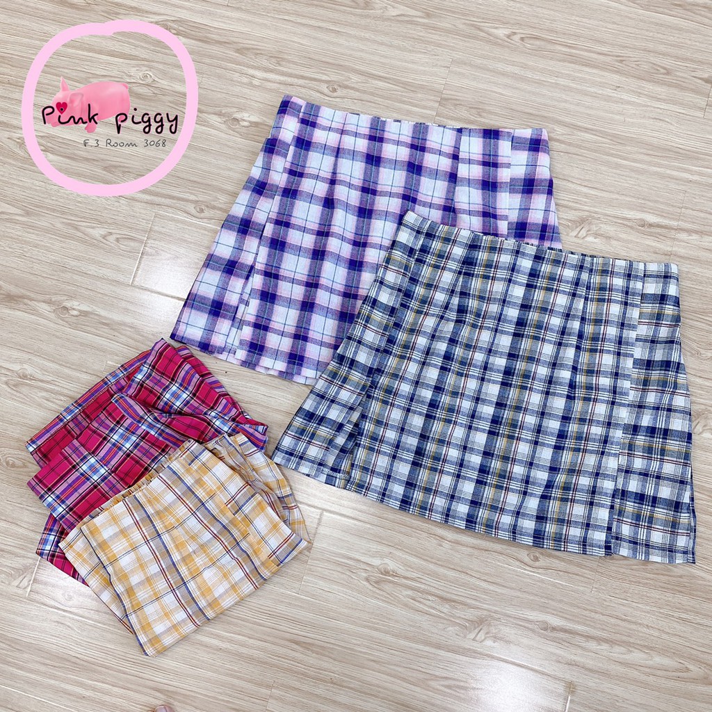 กระโปรงลายสก๊อต กระโปรงแฟชั่นเกาหลี สุดฮิต - bowy.tnp - ThaiPick