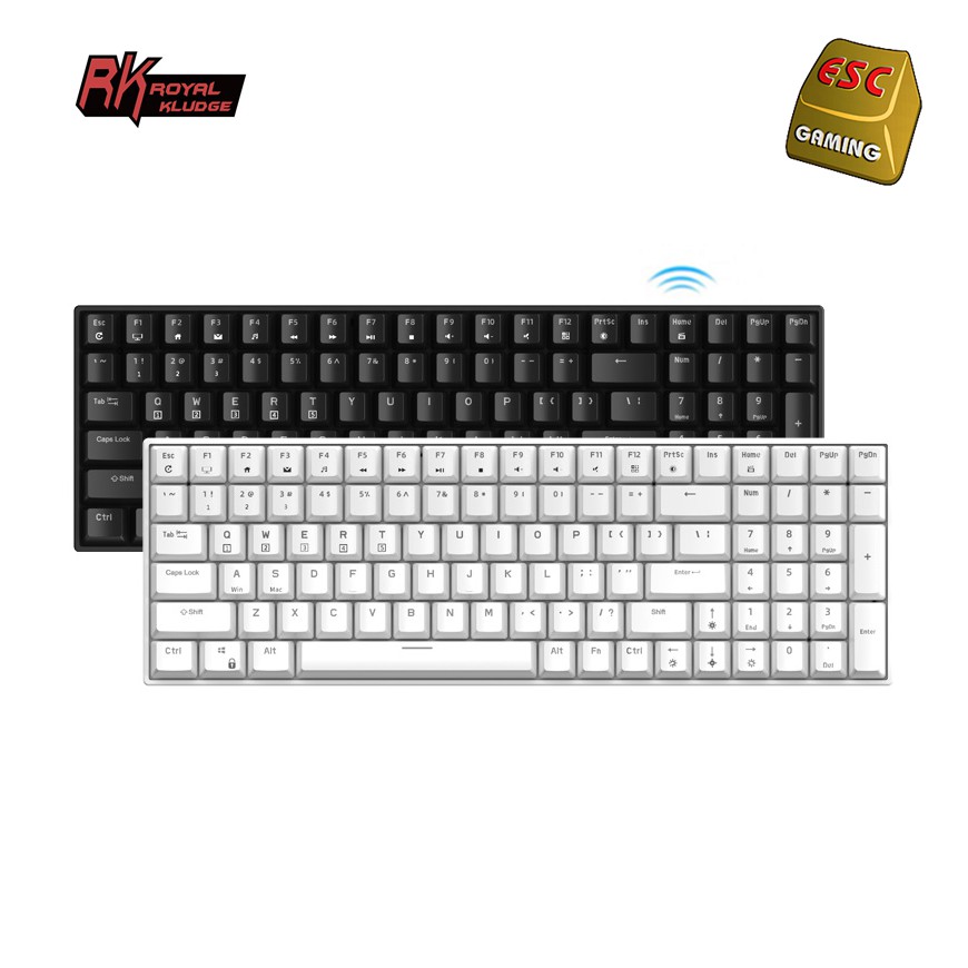 RK 100 RGB Blue Switch Royal Kludge คีย์บอร์ดเชื่อมต่อได้ทั้งแบบไร้สาย ...