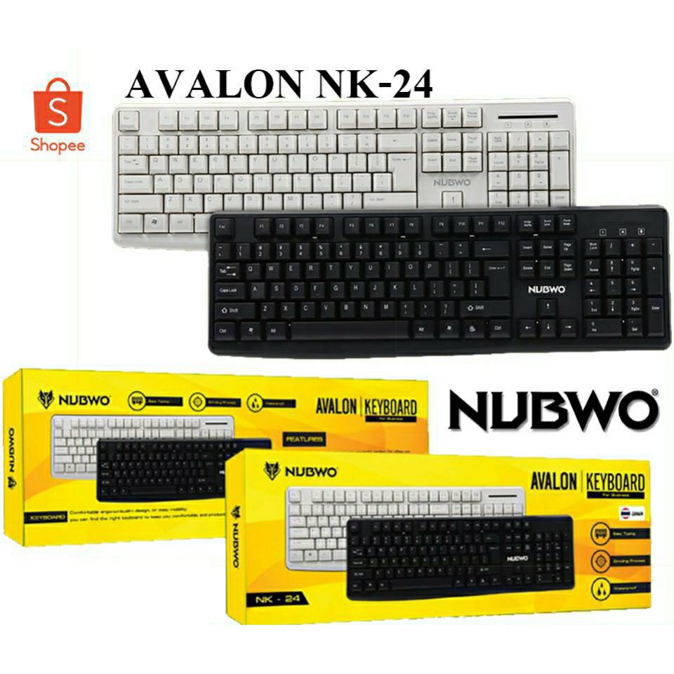 Nubwo NK-24 Keyboard Gaming Avalon คียบอร์ดสำหรับใช้งานสำนักงานและเล่น ...