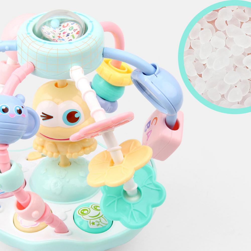 Cartoon Animal Baby Light Music Rattle Ball Hand Bell Educational ...