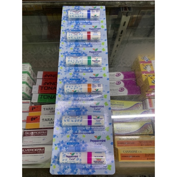 peppermint field inhaler ยาดม เปปเปอร์มิ้นท์ ฟิลด์ 6 หลอด คละสี ...
