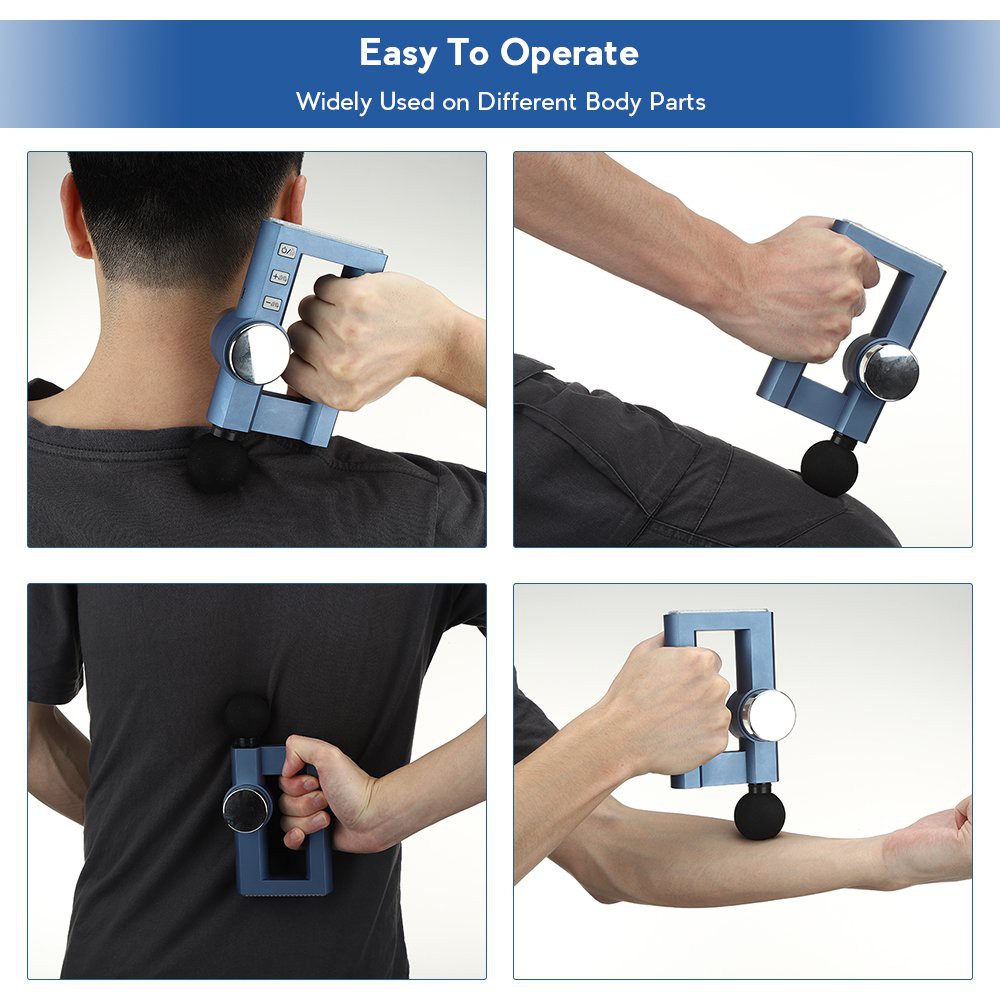 LCD Dislay Mini Massage Gun Muscle Massager Muscle ain Body Neck ...