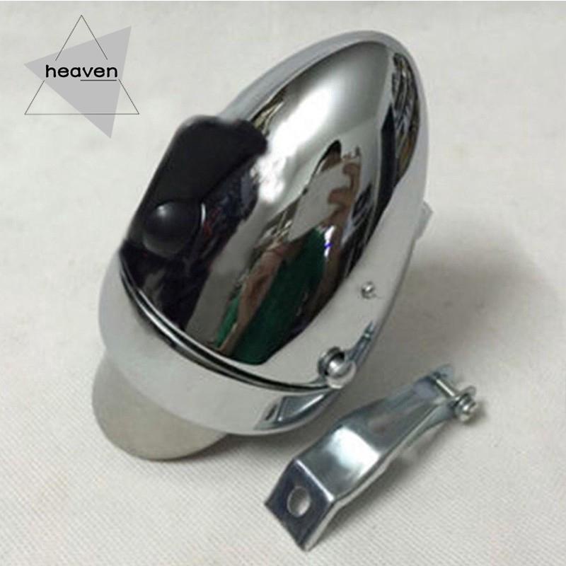 hotMetal Chrome Vintage Bike Bicycle Retro LED Headlight Front Fog ...