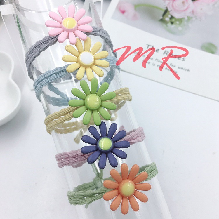 MR shopee ทุกสี1บาท ยางรัดผมลายดอกไม้ดอกเดซี่ สไตล์เกาหล - mr_bkk ...