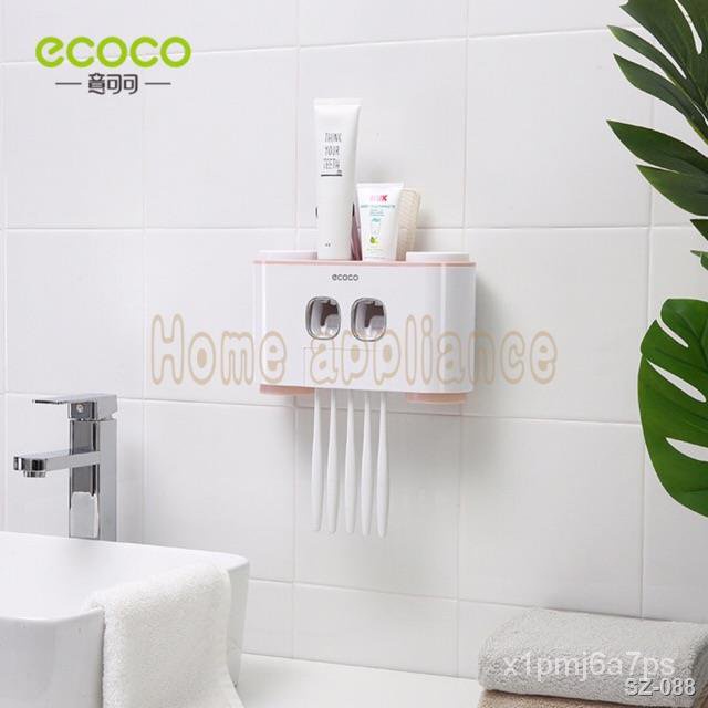 เครื่องใช้ในบ้าน ECOCO อุปกรณ์เก็บแปรงสีฟัน ที่บีบยาสีฟัน อัตโนมัติ E1802 g7d0 - x1pmj6a7ps ...