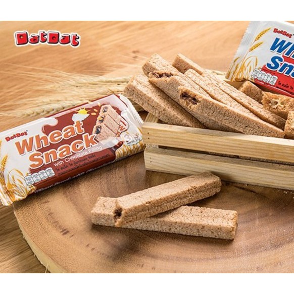แดท แดท วีท สแน็ค วิท ช็อกโกแลต ฟิลลิ่ง 27กรัม Dat Dat Wheat snack with ...