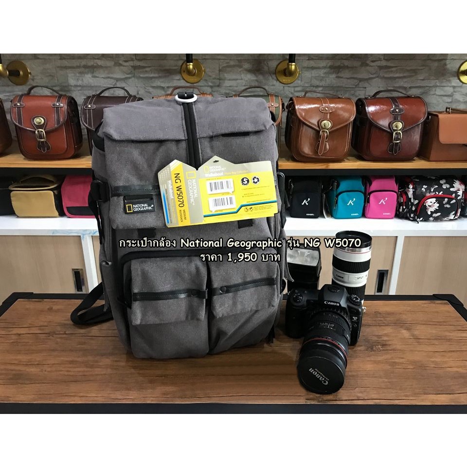 กระเป๋ากล้องแบบเป้ ผ้า Canvas สะพายหลัง กล้อง 5D3 5D4 6D 90D 80D 70D ...